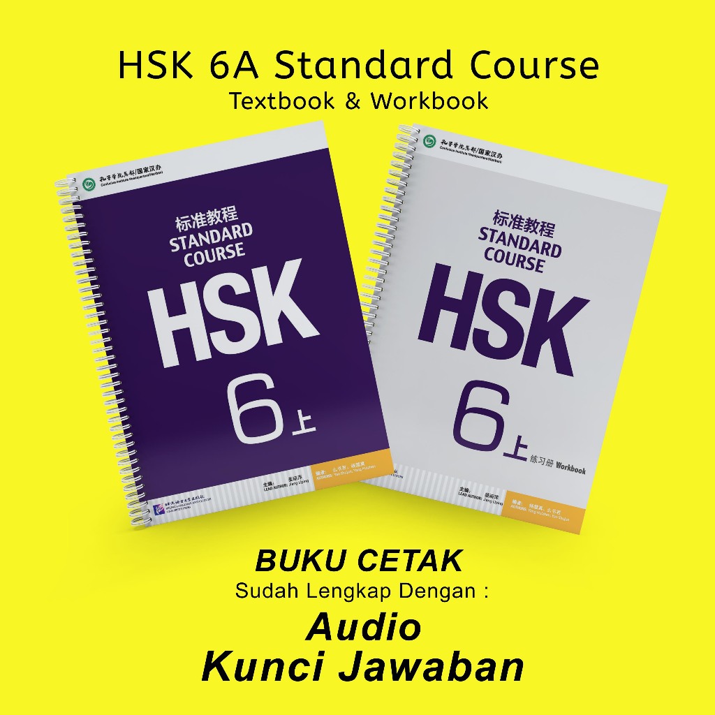 Jual HSK 6A Standard Course Buku Cetak Textbook dan Workbook Lengkap ...