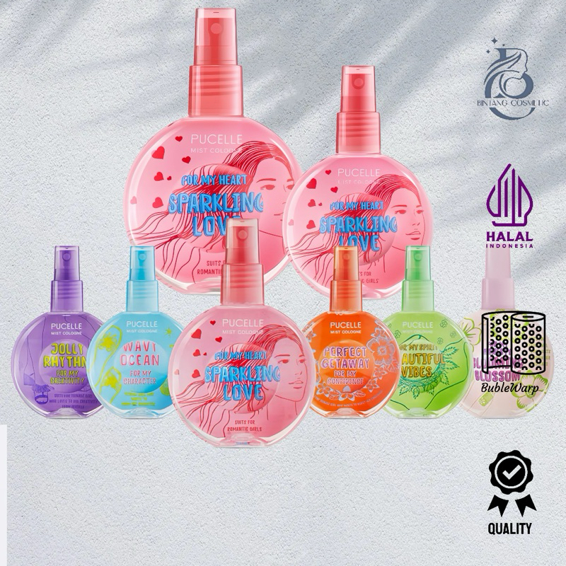 Jual PUCELLE Body Mist Cologne 150ml Sparkling Love | Jolly RHYTHM ...