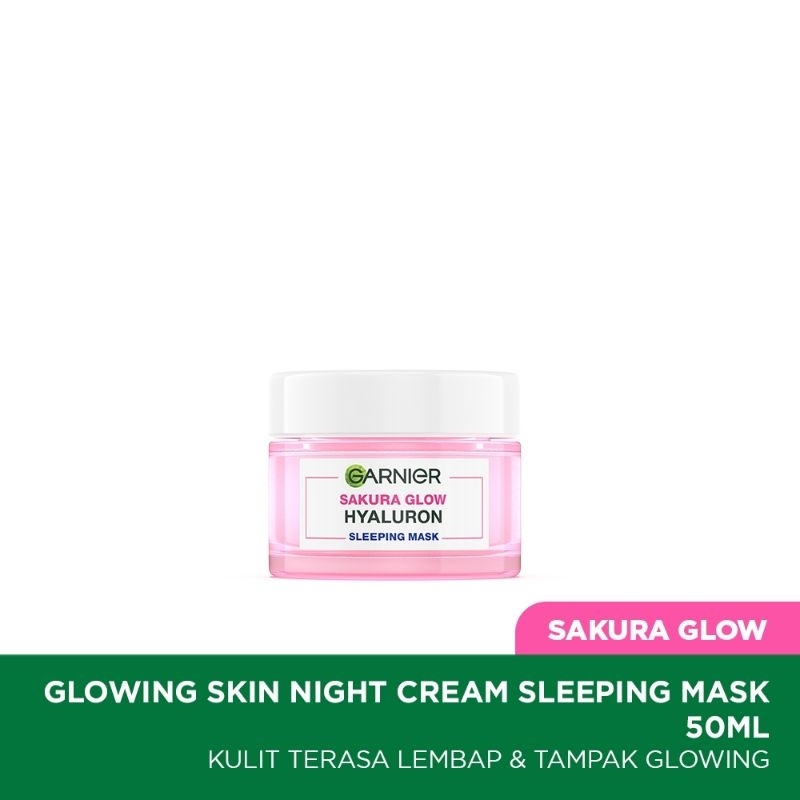 Jual GARNIER SAKURA GLOW HYALURON SLEEPING MASK NIGHT CREAM 50ML ...
