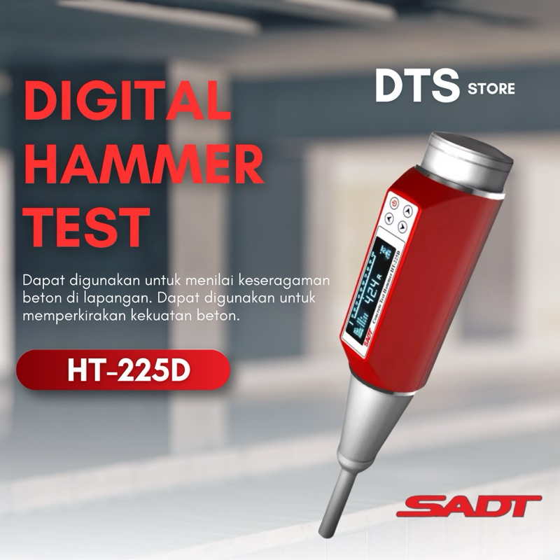 Jual DIGITAL CONCRETE HAMMER TEST BETON HT225D HT-225D ORIGINAL KUAT ...