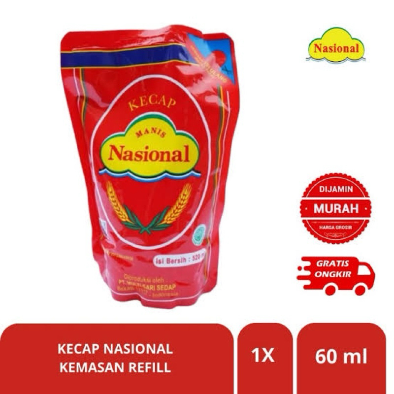 Jual KECAP NASIONAL 60ML ( 1 PCS ) | Shopee Indonesia