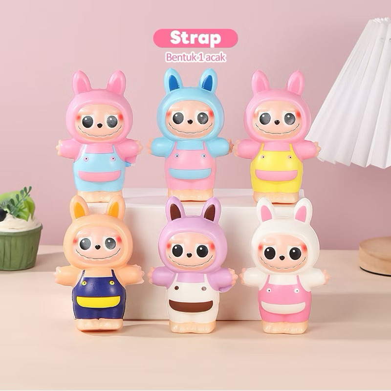 Jual Squishy Boneka LABUBU Hiasan Kue Ulang Tahun Topper Cake Mainan ...