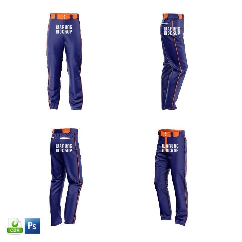 Jual MOCKUP CELANA PANJANG - CELANA BASEBALL - TIFF / PSD / CORELDRAW - CODE F29 - SMART ...