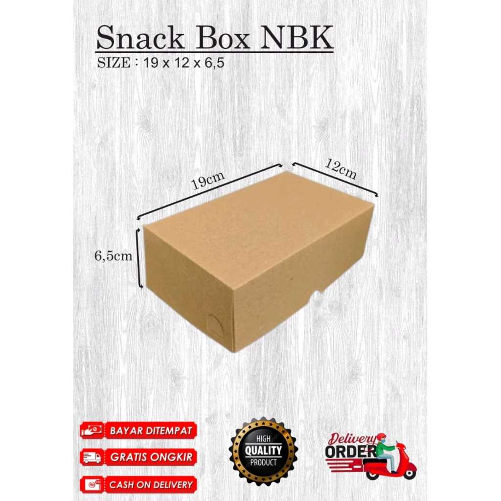 Jual Kemasan NBK Dus Snack Kotak Kemasan Polos | Shopee Indonesia