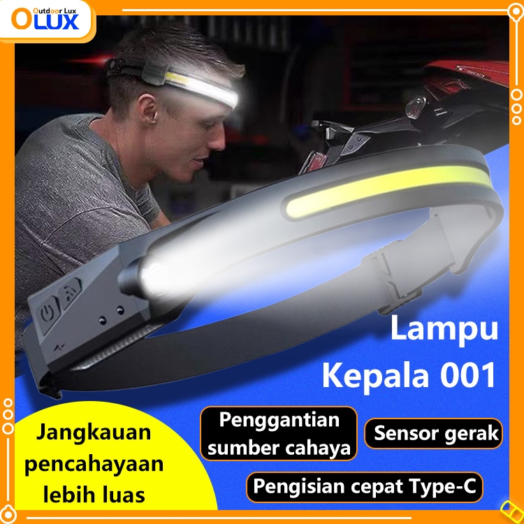 Jual OLUX Lampu Depan Sensor Cahaya Kuat, Lampu Kerja Luar Ruangan Ultra-Ringan Yang Dipasang Di ...