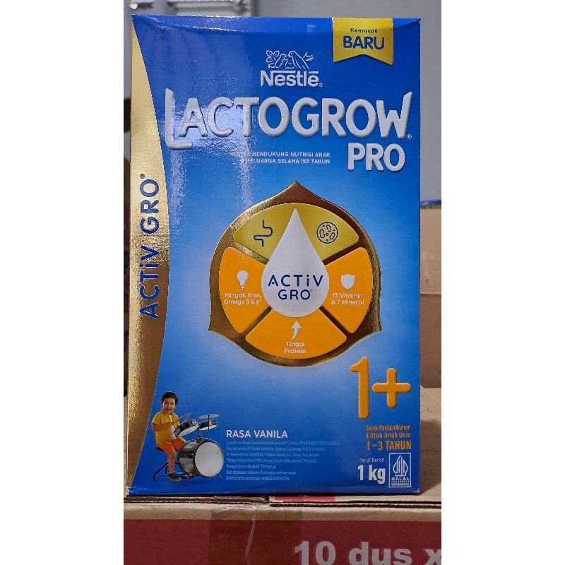 Jual LACTOGROW PRO 1+ RASA VANILA (1-3 tahun) 1KG | Shopee Indonesia