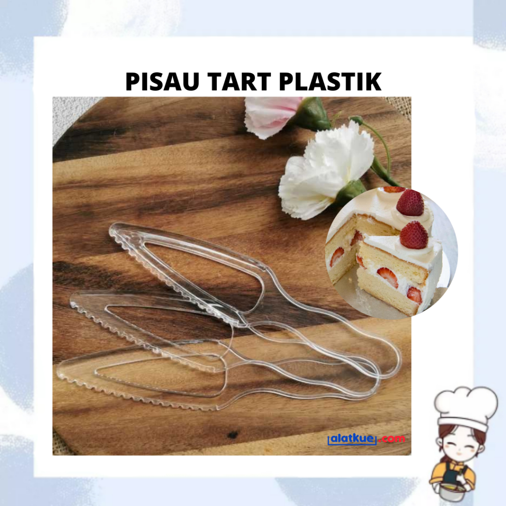 Jual Pisau Roti Pisau Tart Ulang Tahun Plasik Tebal Pemotong Kue Pisau ...