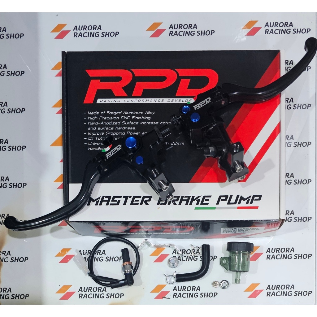 Jual MASTER REM RPD 100 RADIAL KANAN 17 MM & HANDLE KOPLING RPD KLX 150 ...