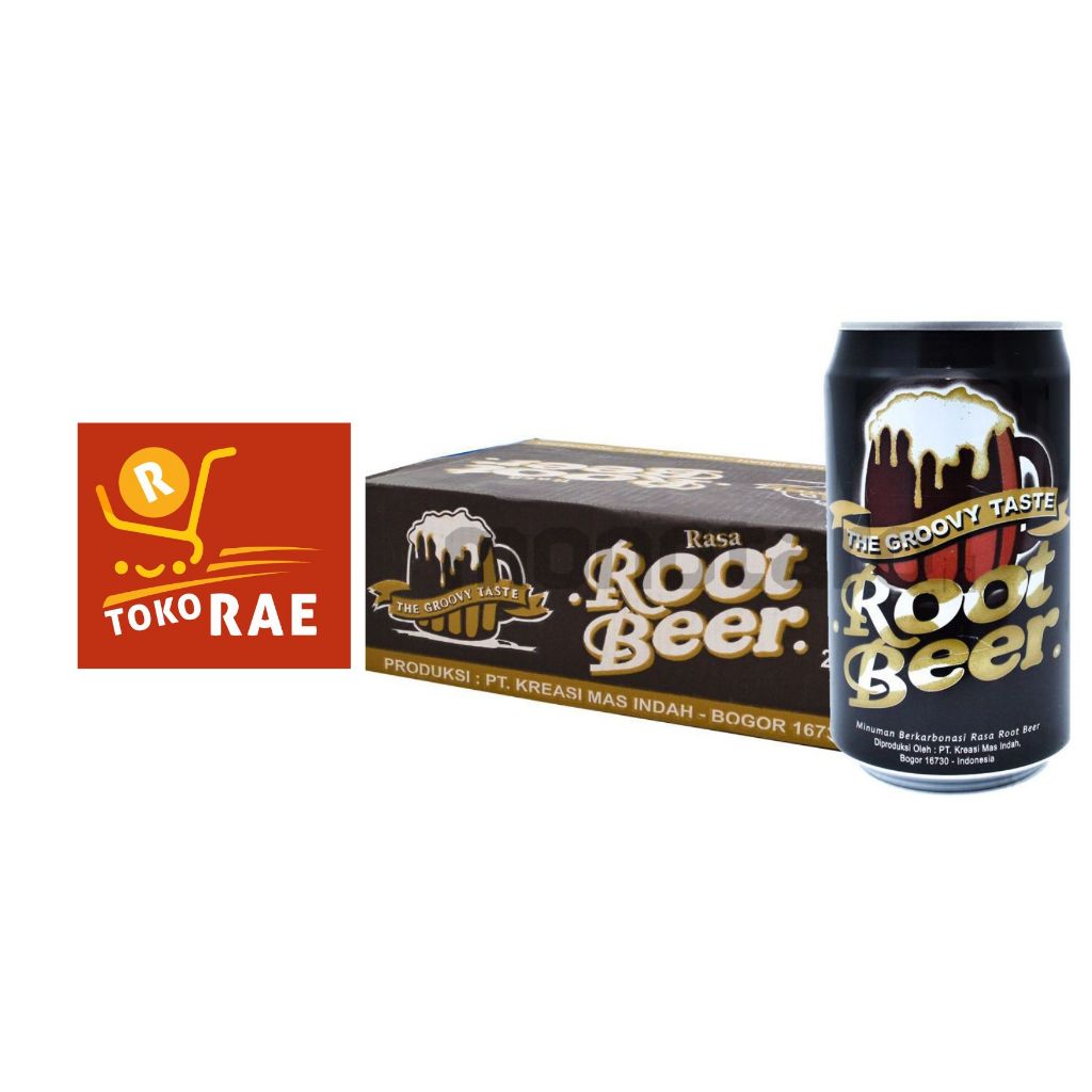 Jual Root beer groovy kaleng 330ML 1 dus isi 24 | Shopee Indonesia