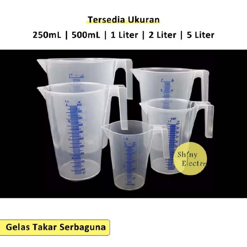 Jual Gelas Ukur Plastik Green Lieaf 1 Liter 2L 3L 5L / Gelas Takar ...