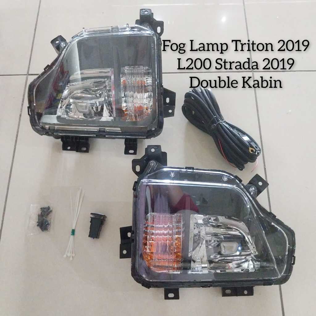 Jual Fog Lamp Mobil Triton 2019 L200 Strada 2019 Double Kabin | Shopee ...