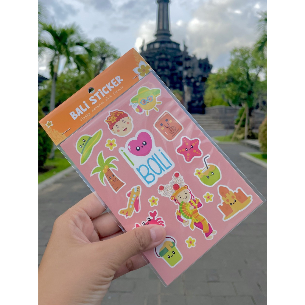 Jual Bali Sticker Lucu Imut Estetik, Laptop, Botol Minum, Tumbler ...