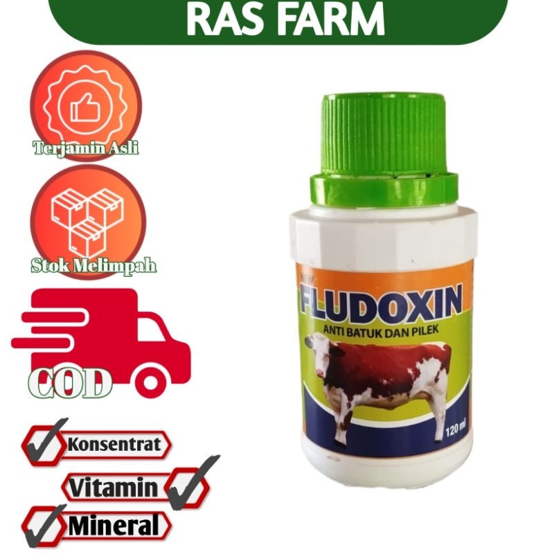 Jual FLUDOXIN 120ML | OBAT BATUK PILEK SAPI KAMBING DOMBA | Shopee ...