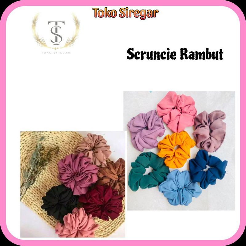 Jual TS || SCRUNCHIE KUCIR RAMBUT ELASTIS / SCRUNCHIE JUMBO | Shopee ...