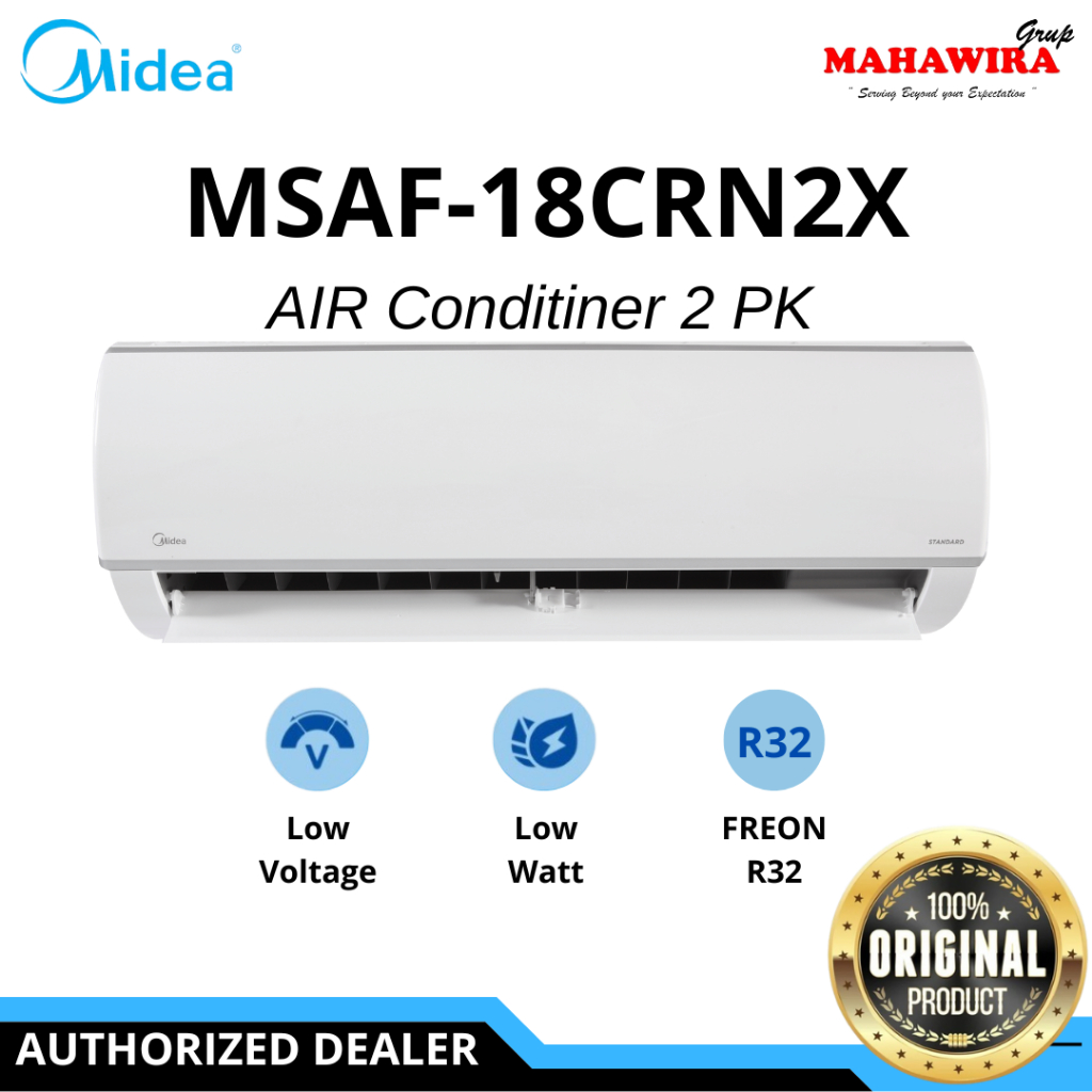 Jual AC MIDEA 2 PK 2PK MSAF-18CRN2X R32 Indoor dan Outdoor | Shopee Indonesia