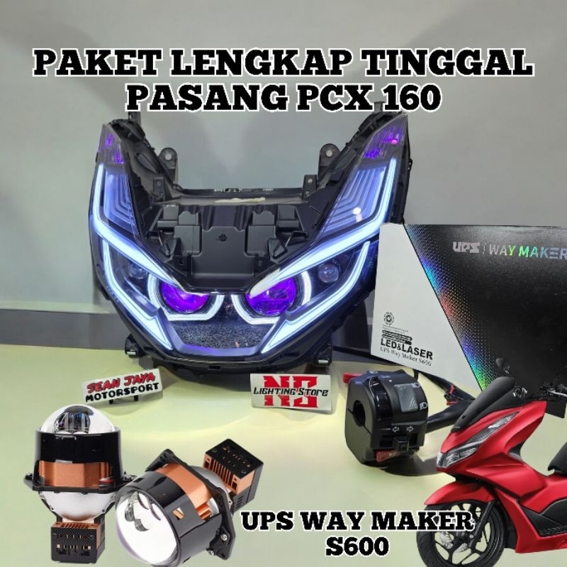 Jual PROJIE PROJECTORE BILED UPS WAY MAKER S600 3 INCHI PCX 160 ...