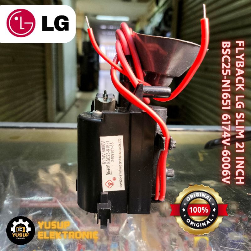 Jual FLYBACK TV TABUNG LG 21" ORI 6174V-6006V BSC25-N1651 ORIGINAL DiM ...
