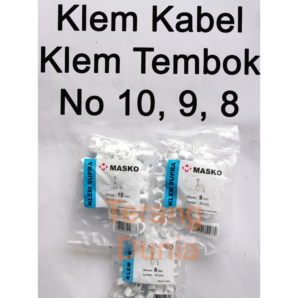 Jual Klem Kabel 10mm Klem Kabel 9mm Klem Kabel 8mm | Shopee Indonesia