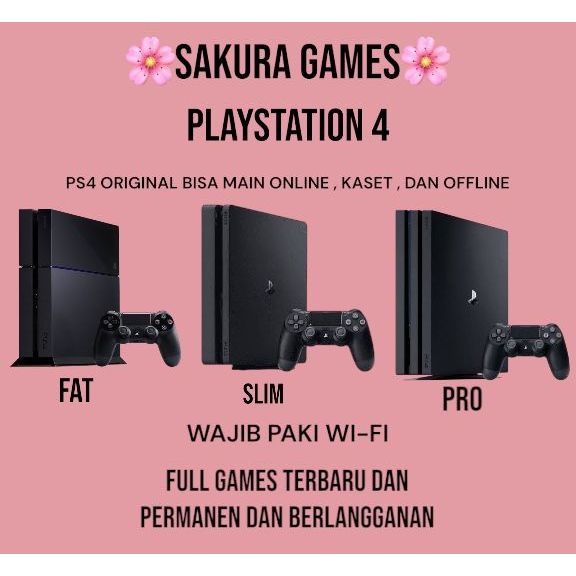 Jual PS4 ORI FAT/SLIM/PRO 1TB DAN 500GB 2STIK BISA ONLINE,OFFLINE DAN ...