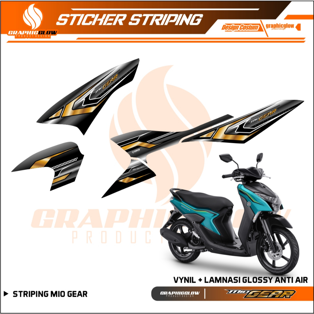 Jual STIKER STRIPING MIO 125 GEAR DECAL STRIPING MIO GEAR 125 | Shopee ...