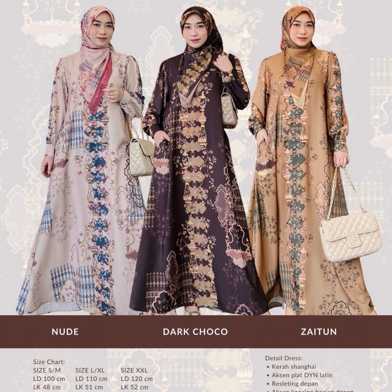 Jual DYN Clothingline Ambani Dress | Gamis Wanita Dewasa Premium Busui ...