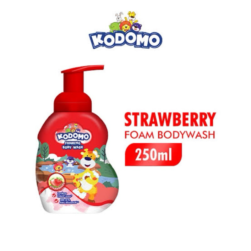 Jual Kodomo Foaming Body Wash Strawberry 250 ML | Shopee Indonesia
