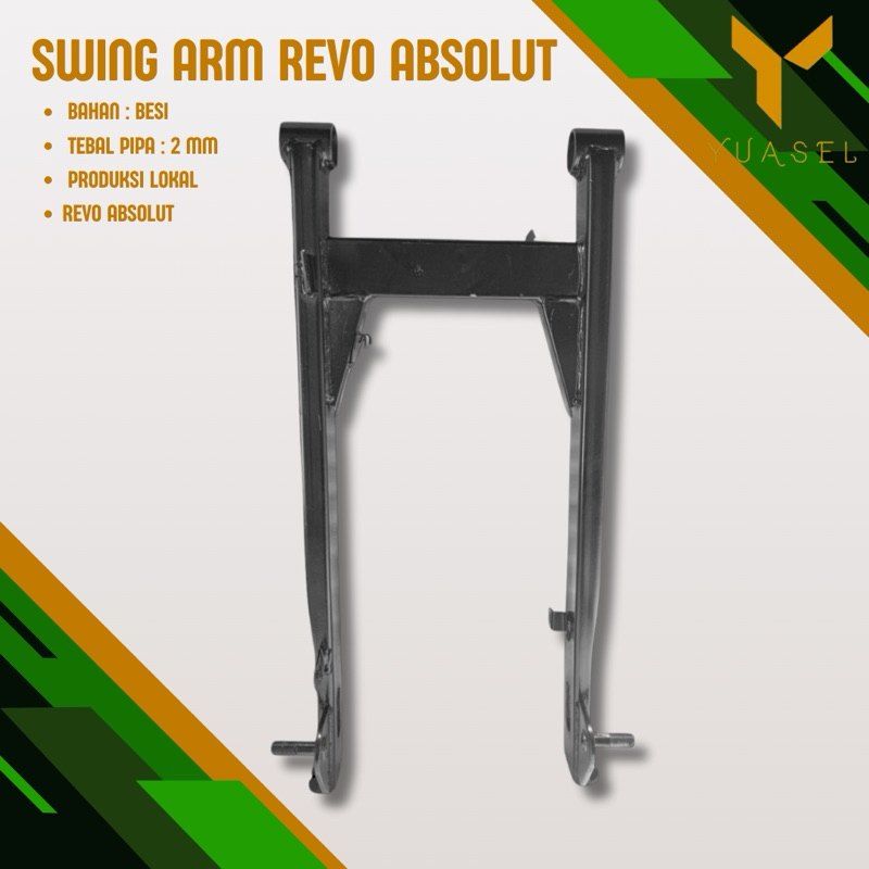 Jual Swing Arm REVO ABSOLUT hitam glosy coating bahan tebal | Shopee ...
