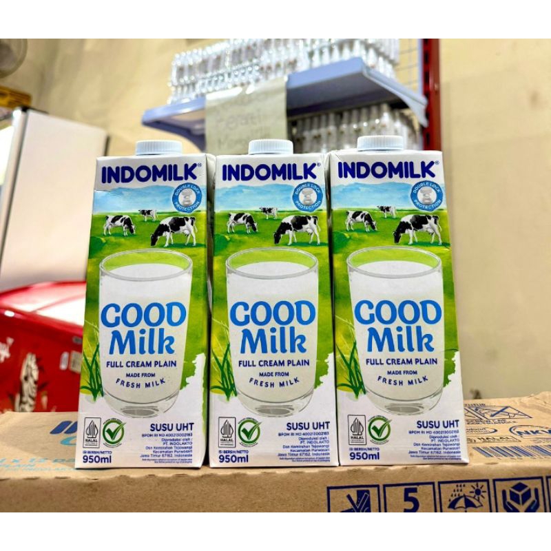 Jual Susu Indomilk | Full cream | Good Milk | Susu UHT | Shopee Indonesia