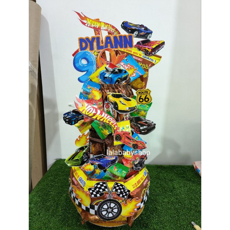 Jual Snack tower / Snack Tart / Cake Snack Ultah / Snack Cake / Bucket ...