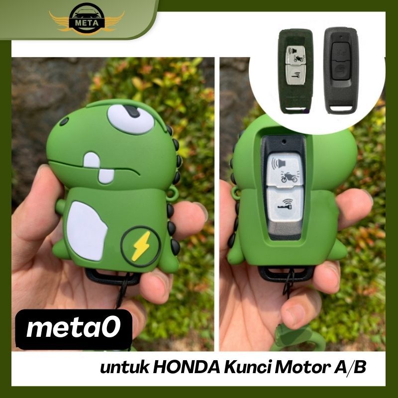 Jual [Meta] Silikon Kartun Case Kunci Motor Keyless Motor Cover Key ...