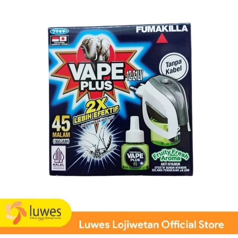 Jual Fumakilla Vape Plus Obat Nyamuk Elektrik Tanpa Kabel Fruity Fresh Aroma ( Alat+Reffil ...