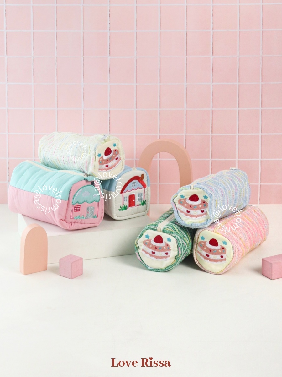 Jual [RISSA] Cute Pouch Swissroll Pencil Pouch Tempat Pensil Lucu ...
