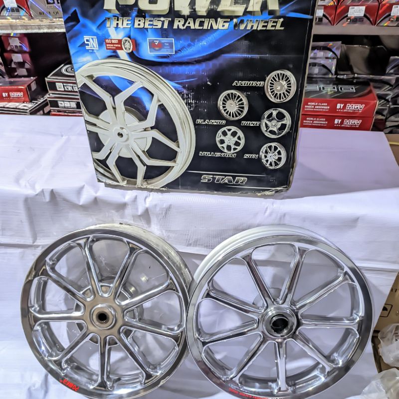 Jual Velg Racing Mio Sporty, Mio Smile, Fino Karbu Chrome Polish ...