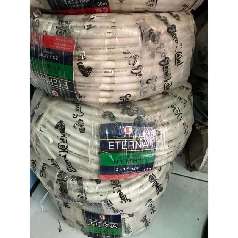 Jual Kabel ETERNA SERABUT 2x1,5 NYYHY NYMHY (harga per 1 meter) | Shopee Indonesia