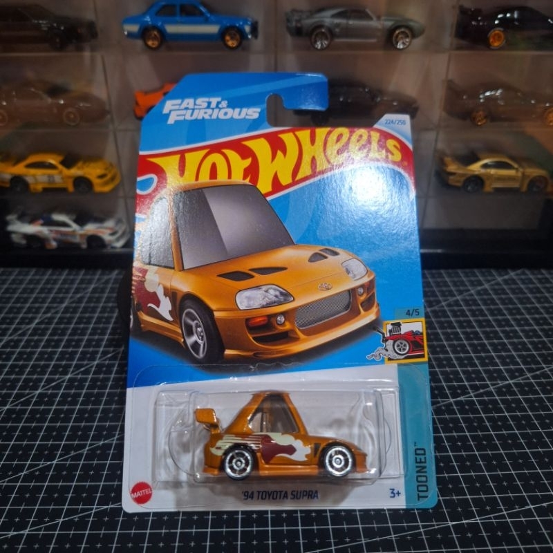 Jual Hotwheels '94 Toyota Supra Tooned Fast & Furious FNF Orange Oren ...
