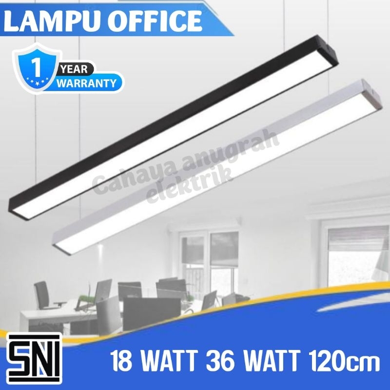 Jual Lampu office gantung LED 18W 60W 120cm Hanging Lamp office LED ...