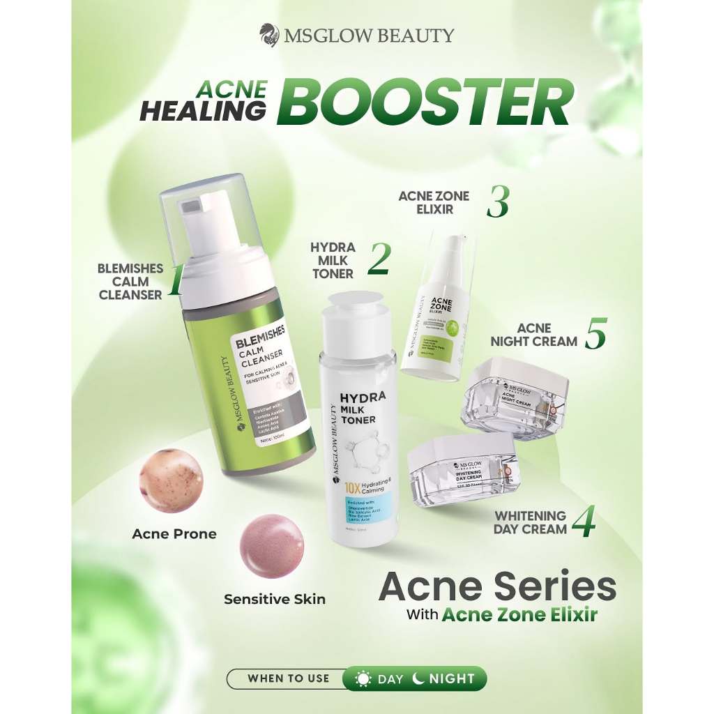 Jual ACNE BOOSTER SERIES DENGAN ACNE ZONE ELIXIR - NEW MS GLOW | Shopee ...