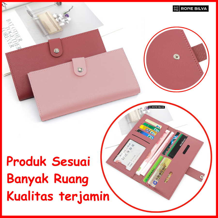 Jual Dompet Perempuan Panjang Lipat Besar Cewek Pink Uang Wanita Atm ...