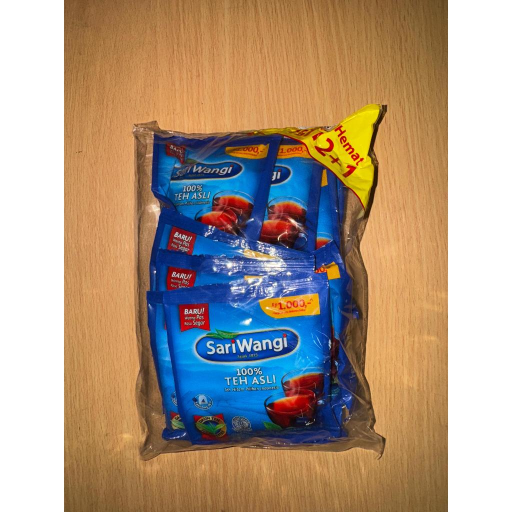 Jual Sariwangi Teh Asli Hitam Sachet 12+1 sachet total isi 52 tea bag ...