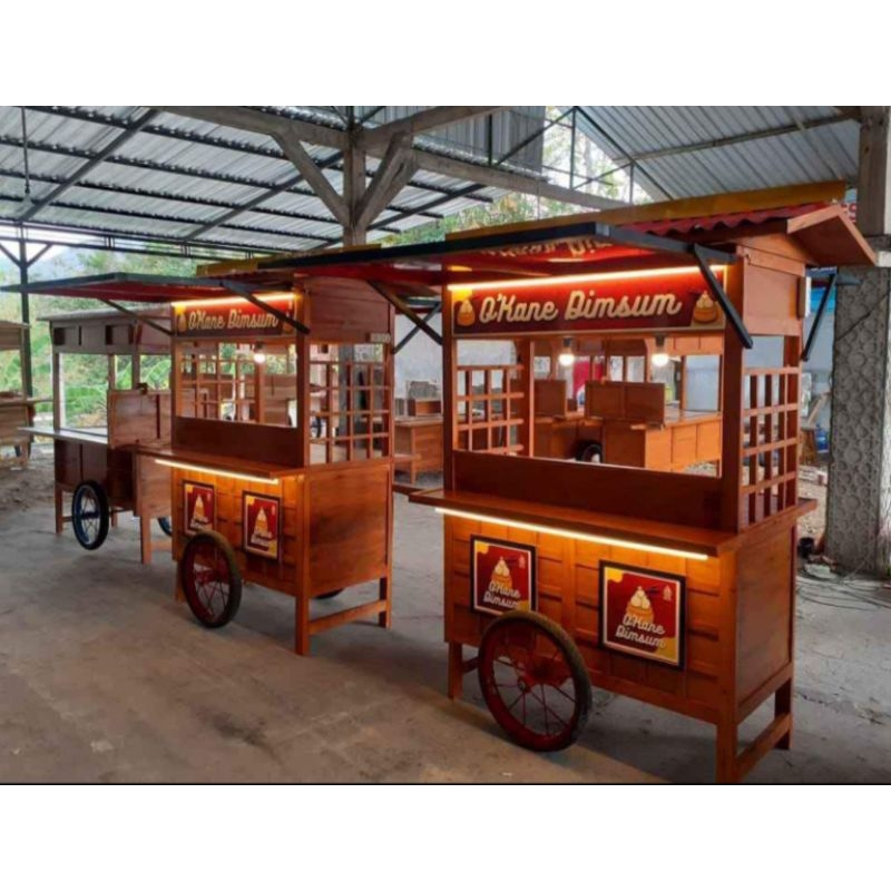 Jual Gerobak takoyaki roda dua - Booth takoyaki - Gerobak kekinian ...