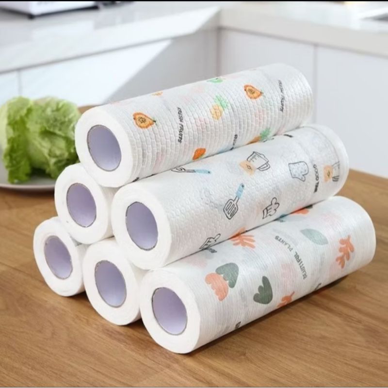 Jual Tissue Gulung Roll Isi 50 Lembar Tidsur Dapur Lazy Wiper Tissue ...