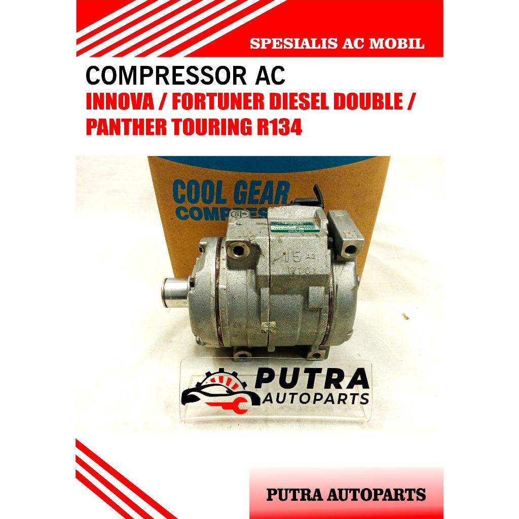 Jual COMPRESSOR AC MOBIL INNOVA FORTUNER DIESEL DOUBLE/ PANTHER TOURING ...
