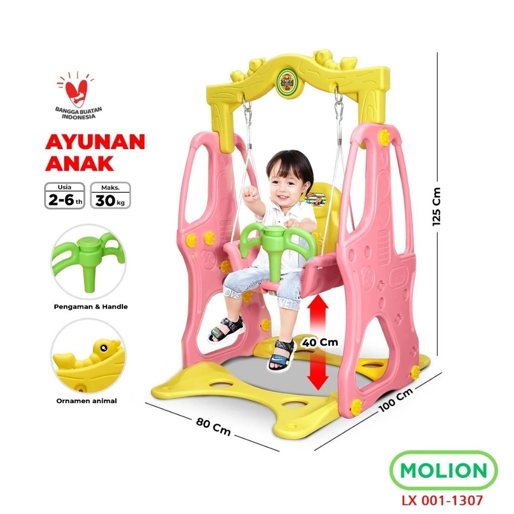 Jual Molion Mainan Ayunan Anak M1307 Ayunan Anak Berbahan Plastik HDPE ...