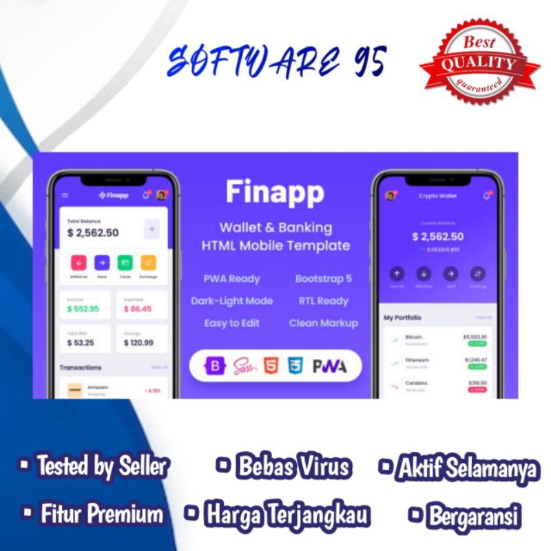 Jual Finapp - Wallet & Banking HTML Mobile Template [PREMIUM SOURCE ...