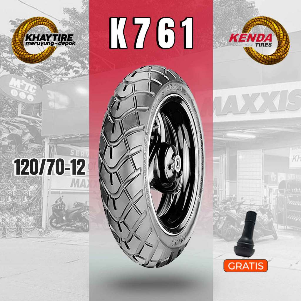 Jual Ban Motor Vespa Matic KENDA COOL K761 120/70 Ring 12 Tubeless | Shopee Indonesia