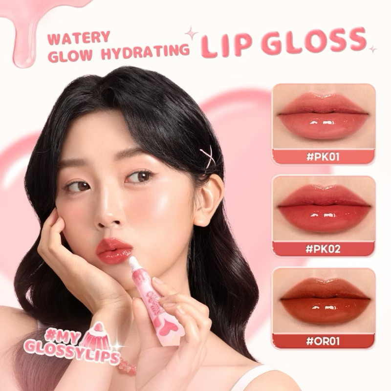 Jual PINKFLASH Watery Glow Hydrating Lip Gloss Fade Lip Wrinkles Cream ...