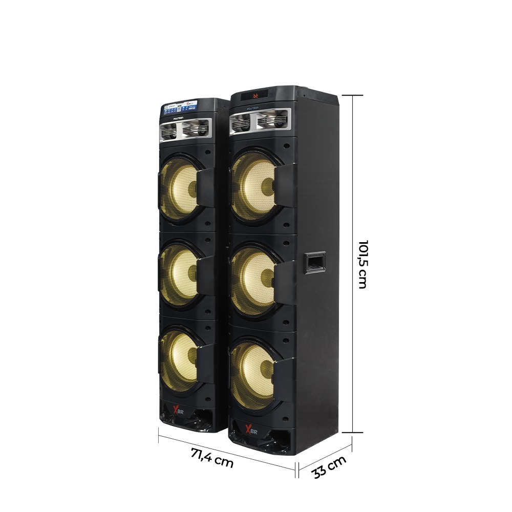 Jual POLYTRON PAS-10DF38 SPEAKER ACTIVE 10 INCH BLUETOOTH, USB, FM ...