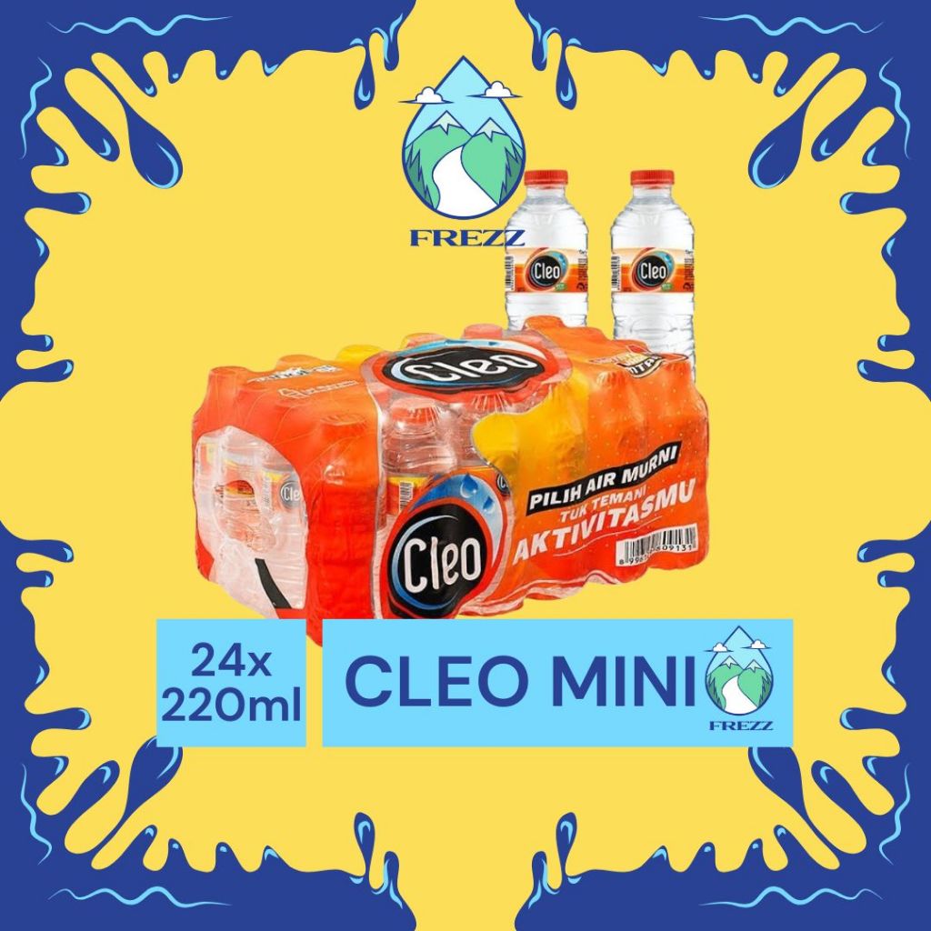 Jual (INSTANT) CLEO MINI PACK AIR MURNI 220ml Isi 24 PCS Per PACKS - READY AIR AIR AIR AIR AIR ...