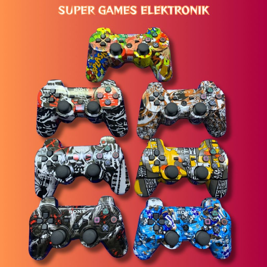 Jual STIK PS3 WIRELLES SUPPORT PC| HP | PS3 MOTIF HARGA PROMO ...