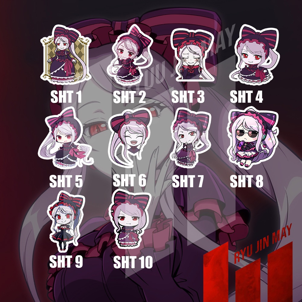 Jual Sticker Anime - Overlord - Shalltear Bloodfallen | Shopee Indonesia